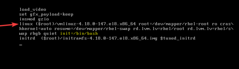 Boot To Single User Mode In Linux (RHEL/CentOS 7&8)