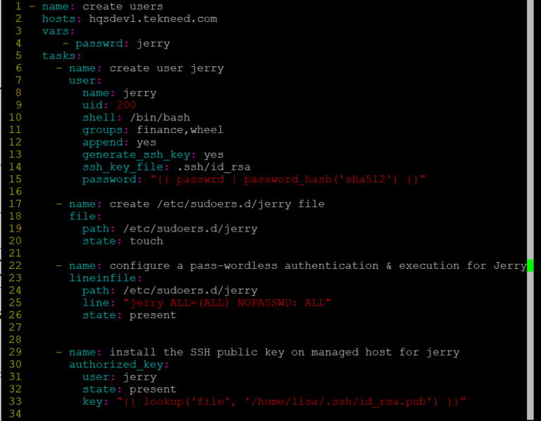 Using The Ansible User Module To Create & Manage Users